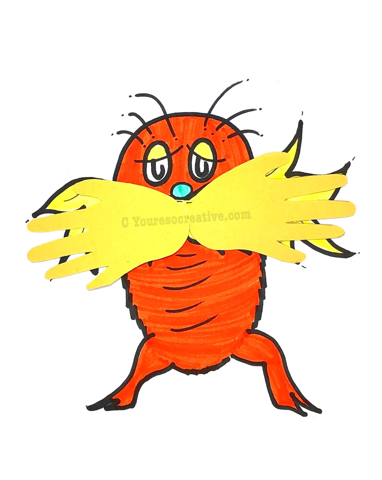 Free and Easy Lorax Theme Crafts for Preschool Children - You're so ...