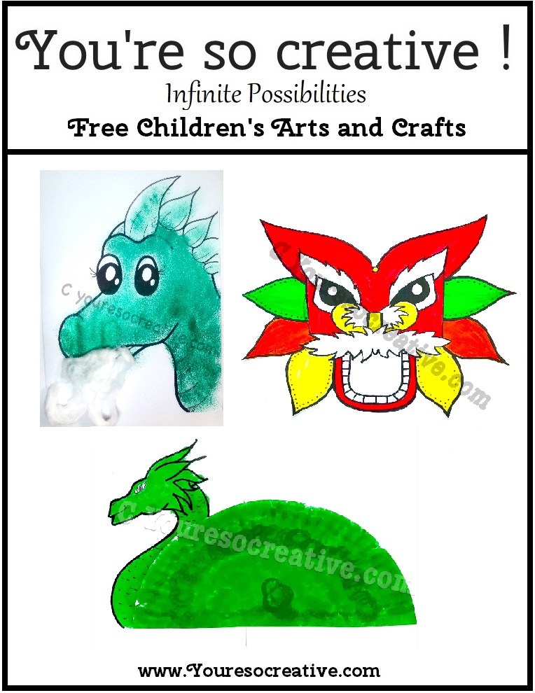Free dragon appreciation day crafts for kid - You're so creative