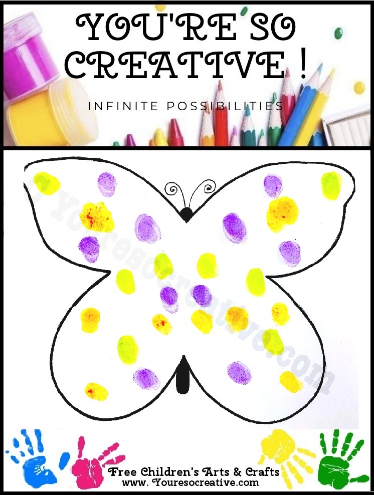 Fingerprint Butterfly - You're so creative