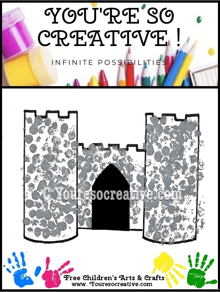 Castle Bubble Painting - You're so creative
