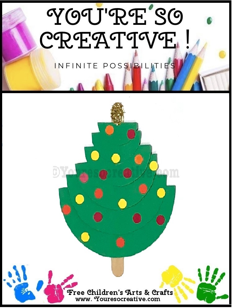 Half Circle Christmas Tree - You're so creative