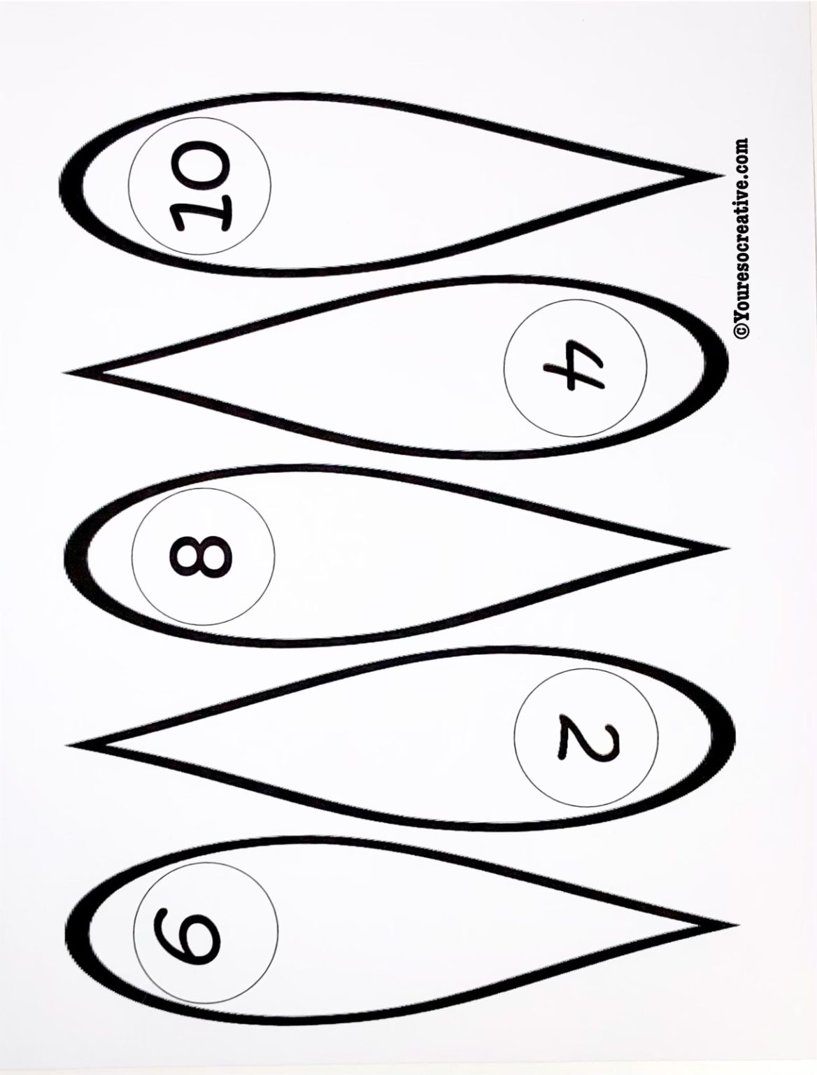 Peacock Counting Craft - You're so creative