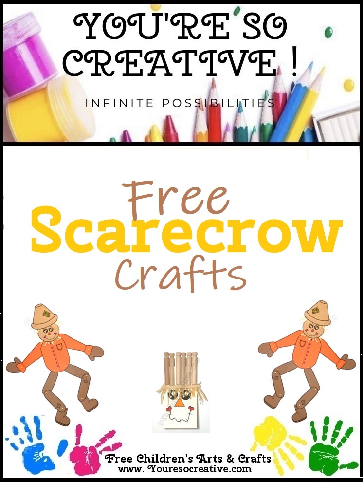 Free Scarecrow Crafts for Preschoolers - You're so creative